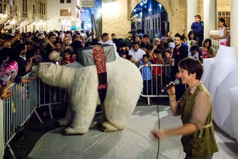 PHOTOS: A 'polar bear' in Doha's desert climate - Doha News | Qatar