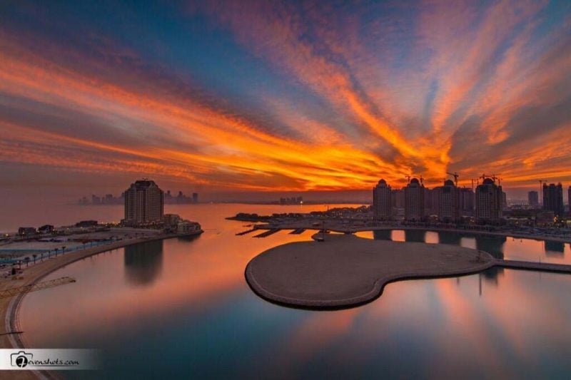 PHOTOS: Qatar's colorful skies, at sunrise and sunset - Doha News | Qatar