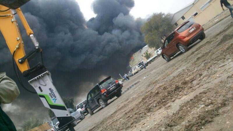 PHOTOS: Fire at Industrial Area warehouse burns for hours (updated ...