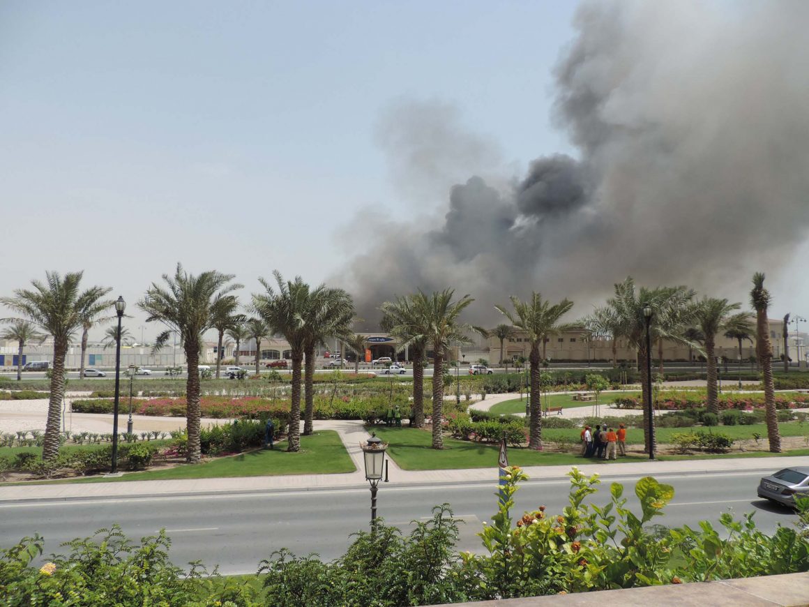 PHOTOS: Fire erupts near gas station at Pearl-Qatar (updated) - Doha ...