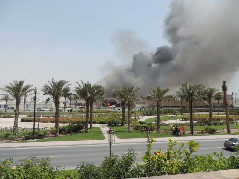 PHOTOS: Fire erupts near gas station at Pearl-Qatar (updated) - Doha ...