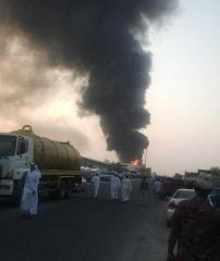 PHOTOS: Large fire breaks out at warehouse in Qatar's Industrial Area ...