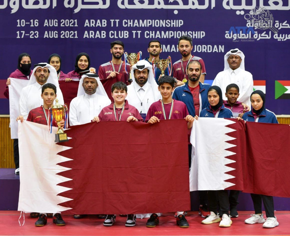 Qatar crowned second with 19 medals at Arab Table Tennis Championship ...