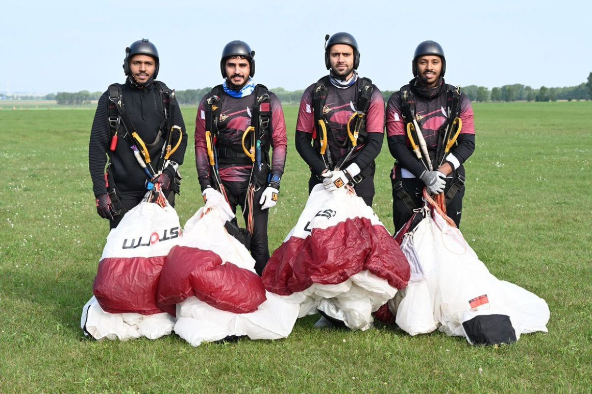 Qatar parachuting team dives into first place in Russia - Doha News | Qatar