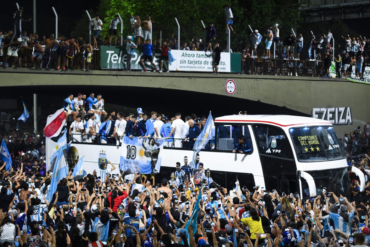 Messi's squad airlifted out of Buenos Aires parade after millions swarm ...