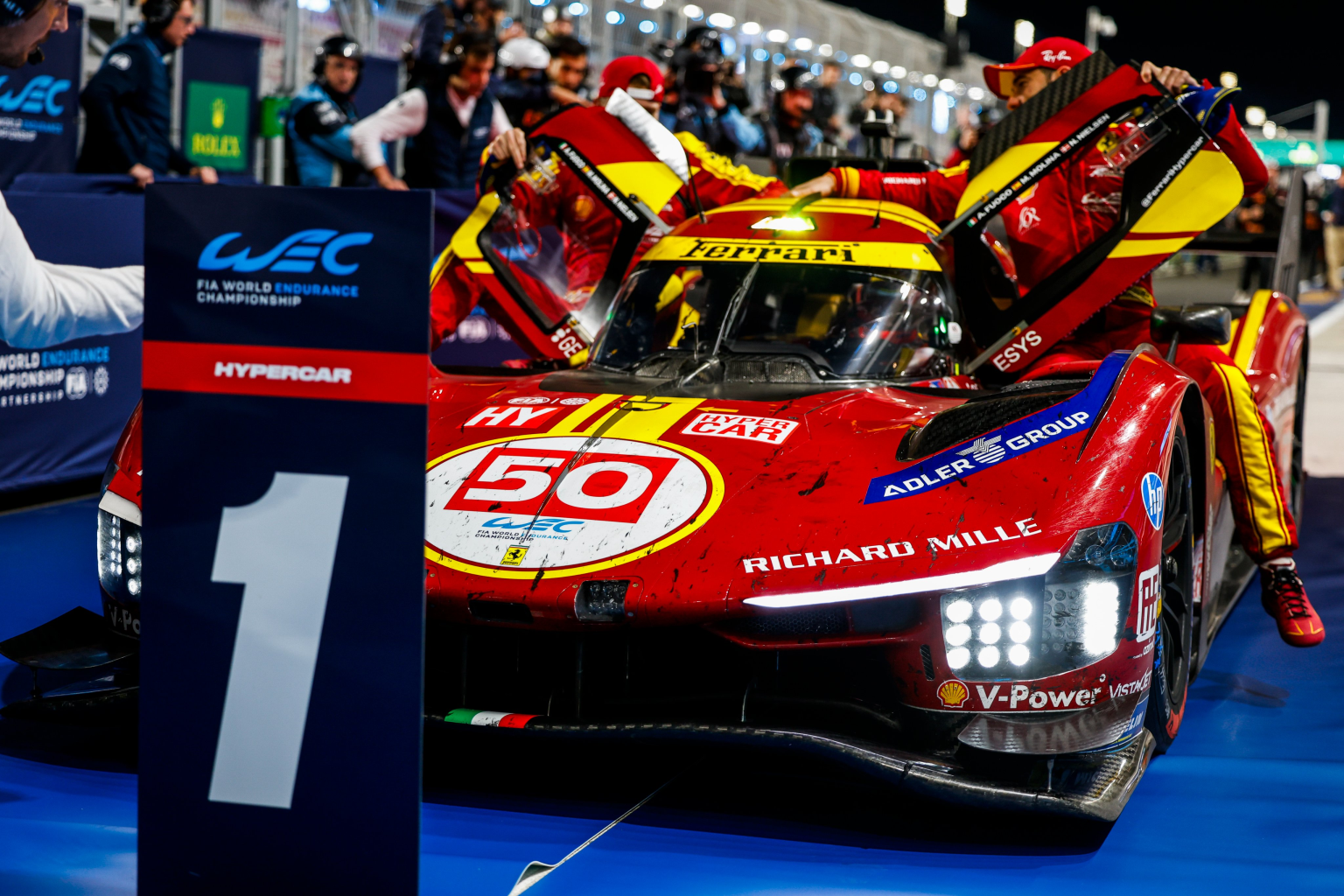Ferrari off to perfect start to WEC season with podium sweep in Qatar ...