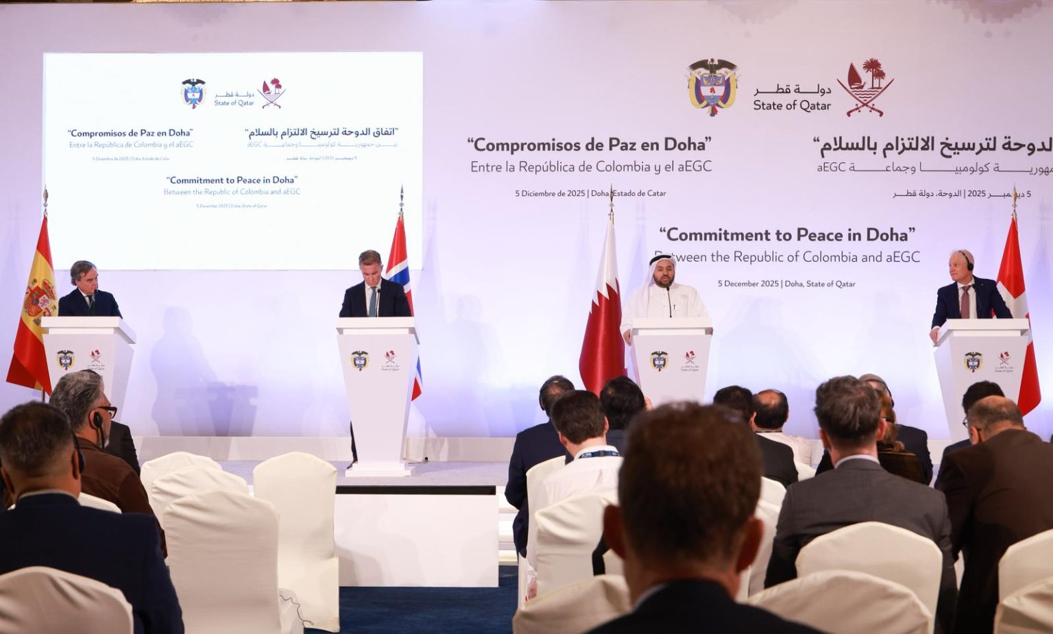 Doha hosts landmark peace commitment between Colombia and EGC - Doha ...
