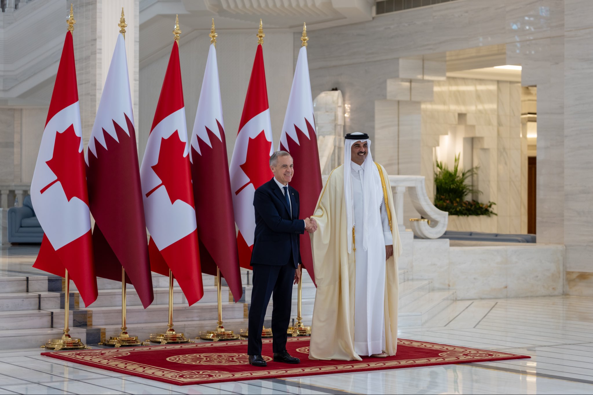 Canada's PM Mark Carney makes first official visit to Qatar, new ...